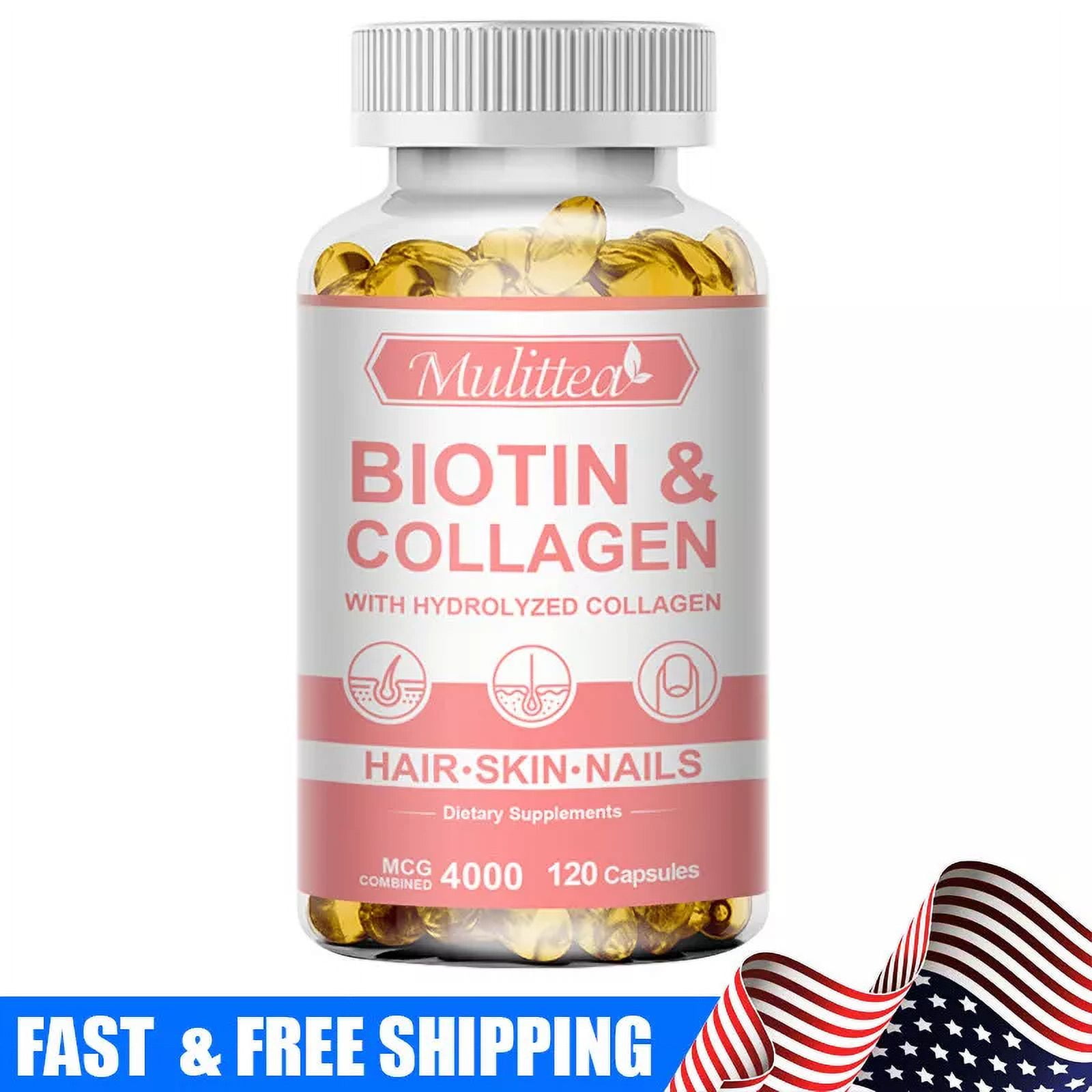Vitar Life Collagen Vitamin Capsules For Skin,Hair,Nail Health Premium ...