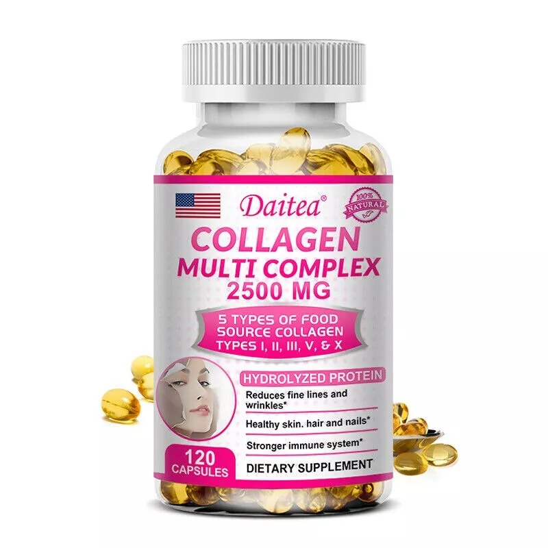 Vitar Life Collagen peptide Capsules/supports healthy hair,skin&nails ...