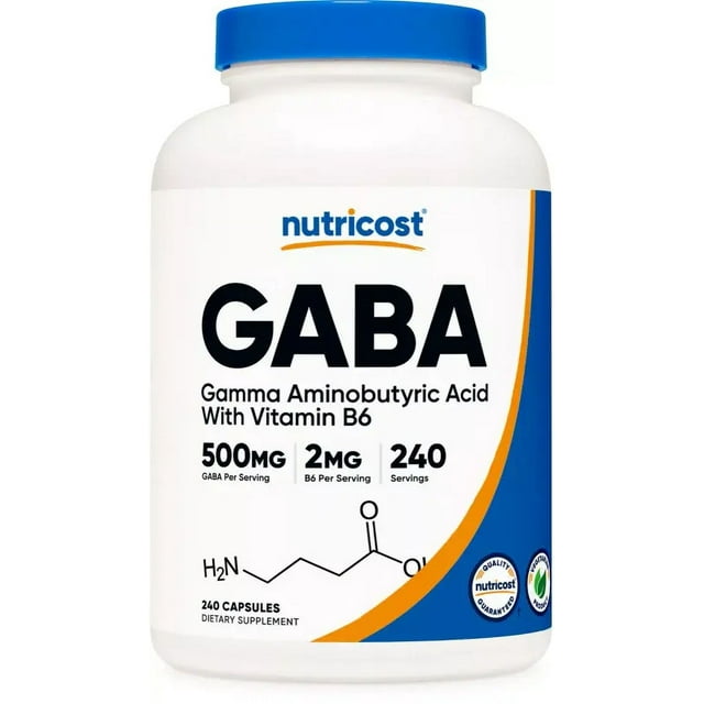 Vitar Life GABA (Gamma Aminobutyric Acid) + Vitamin B6 , 240 Capsules ...