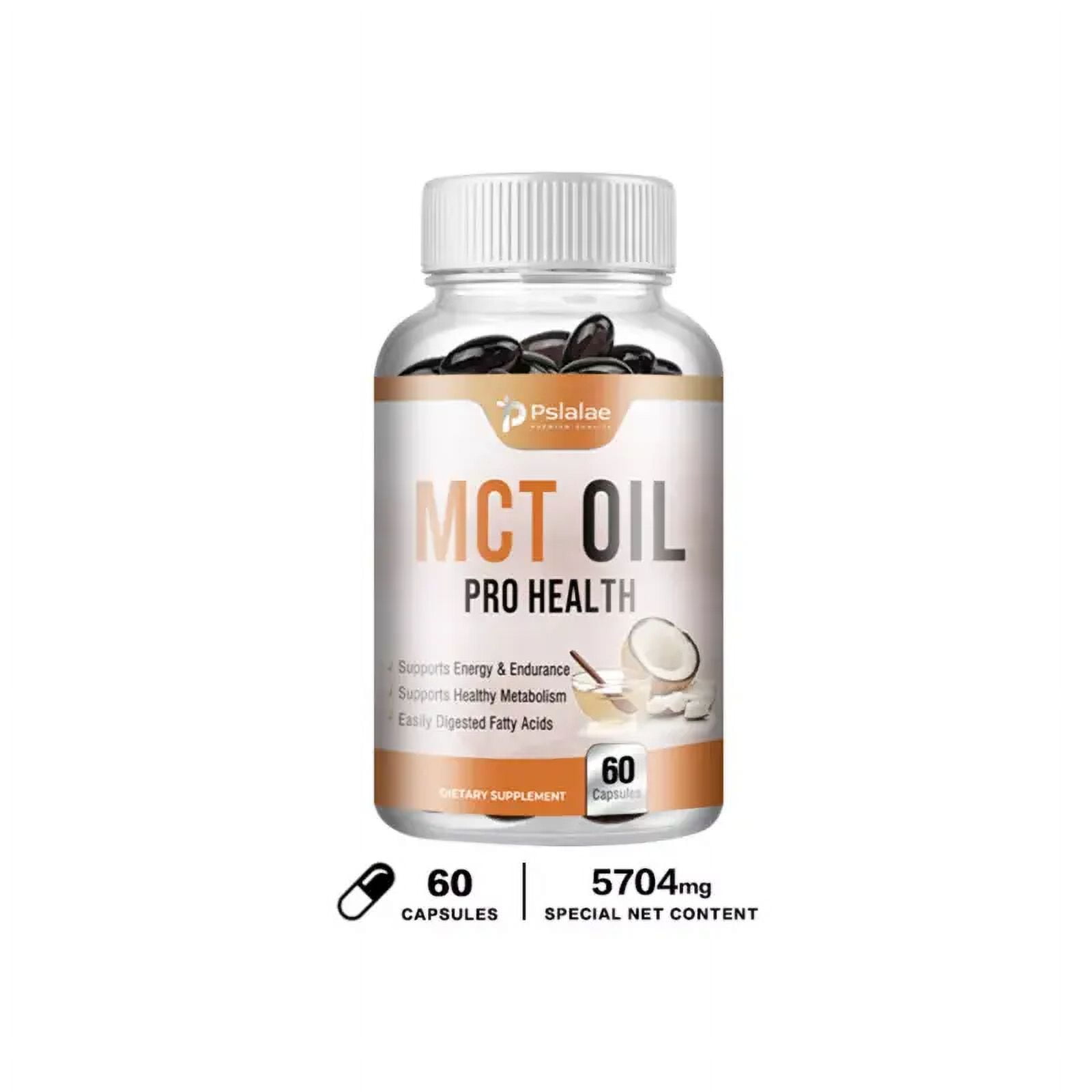 Vitar Life MCT Oil Capsules 5704mg - for Skin Care, Weight Loss, Energy ...