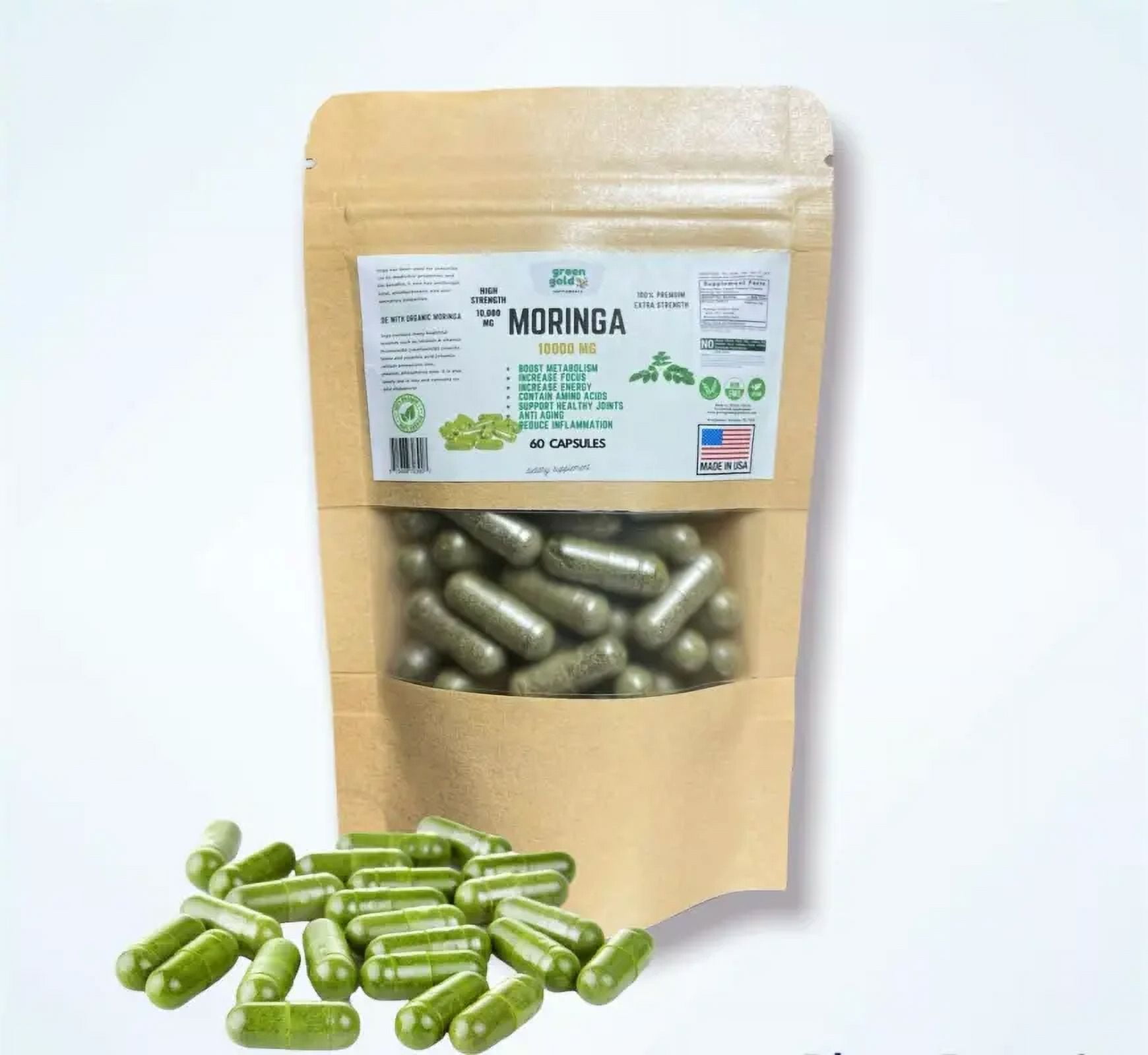 Vitar Life Moringa Capsules Immune Booster, Energy & Metabolism 60 ...