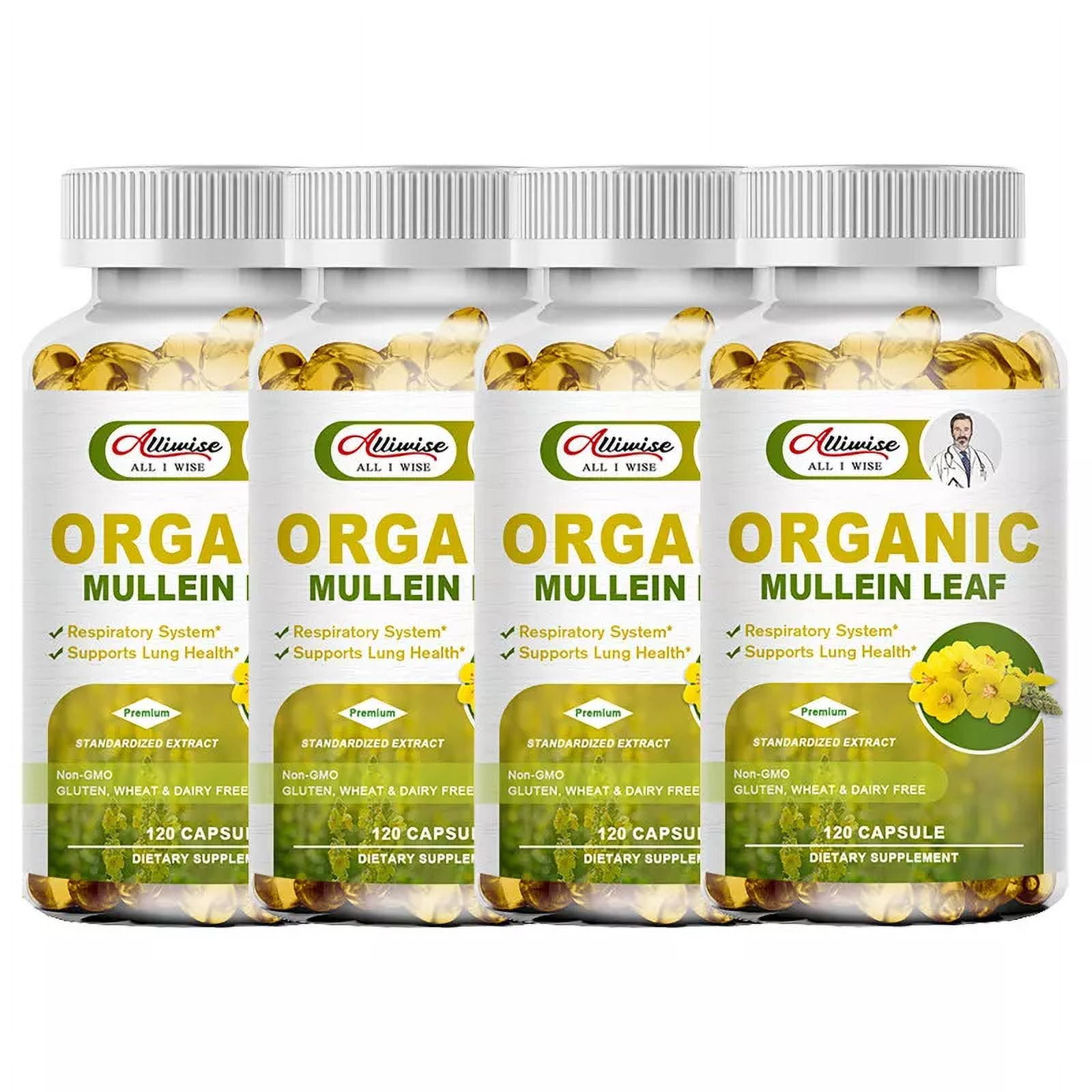 Vitar Life Mullein Leaf Capsules For Lung Cleansing&Detox Herbal ...