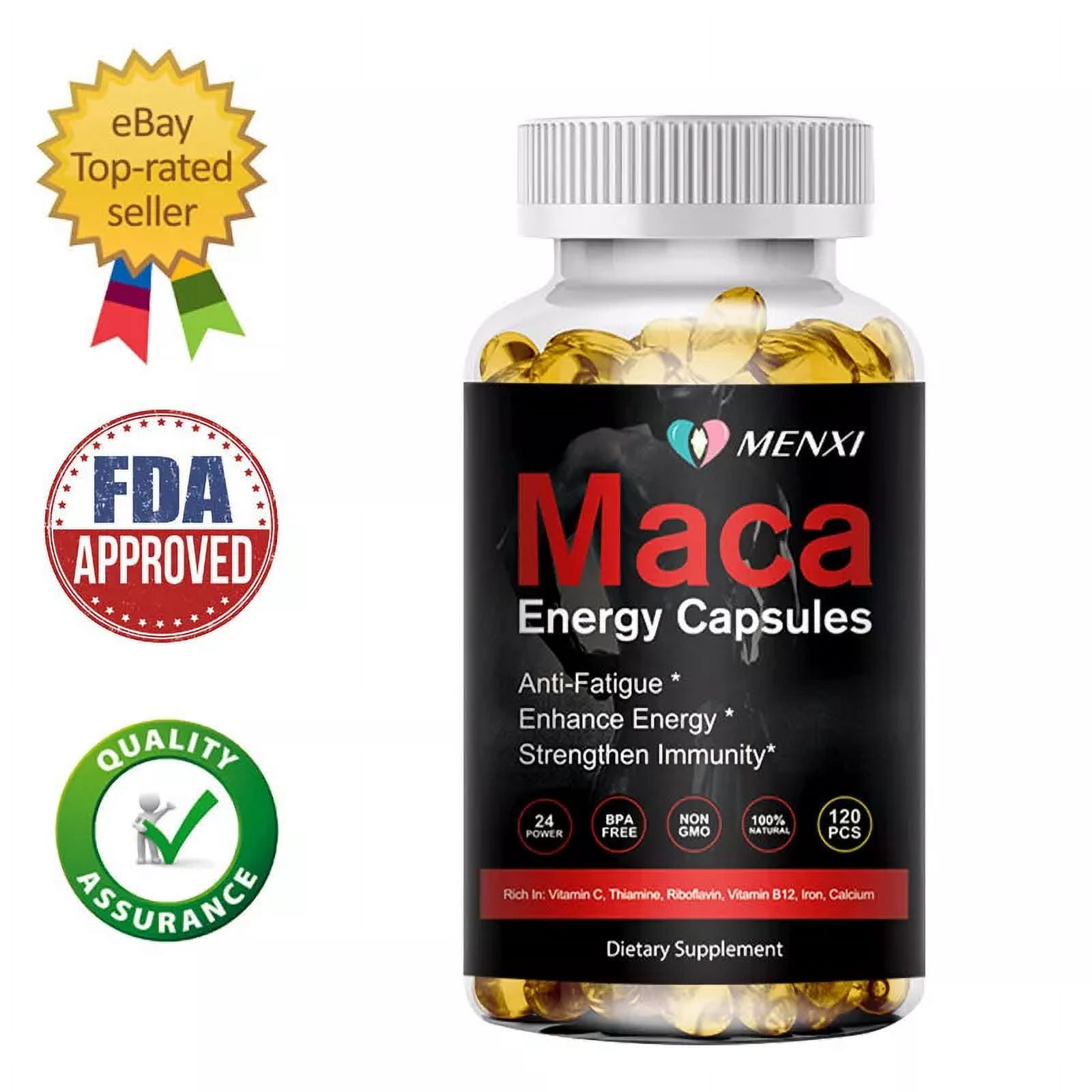 Vitar Life Organic Maca Root Capsules | 120 Pills | Peruvian Maca ...