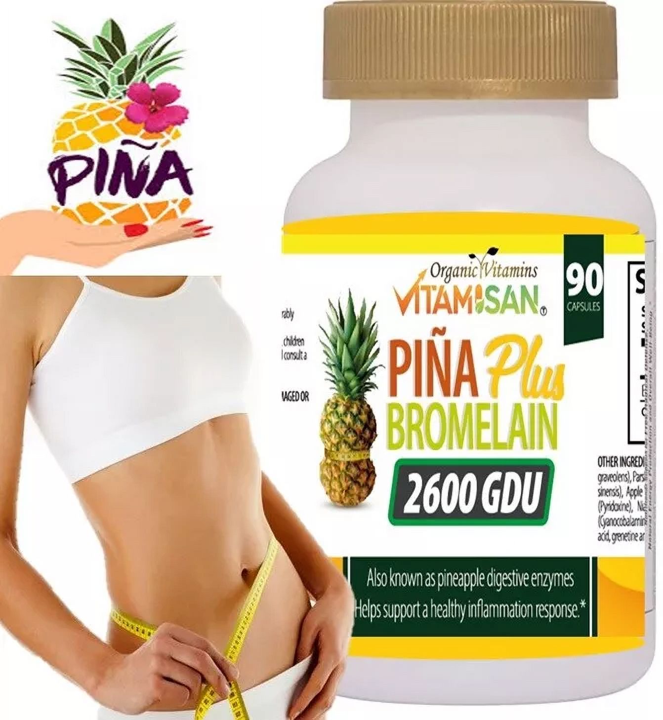 Vitar Life Pineapple Bromelain slim keto PINA SLIM CAPSULES Pineapple 90 Capsules | # Catalogs ...