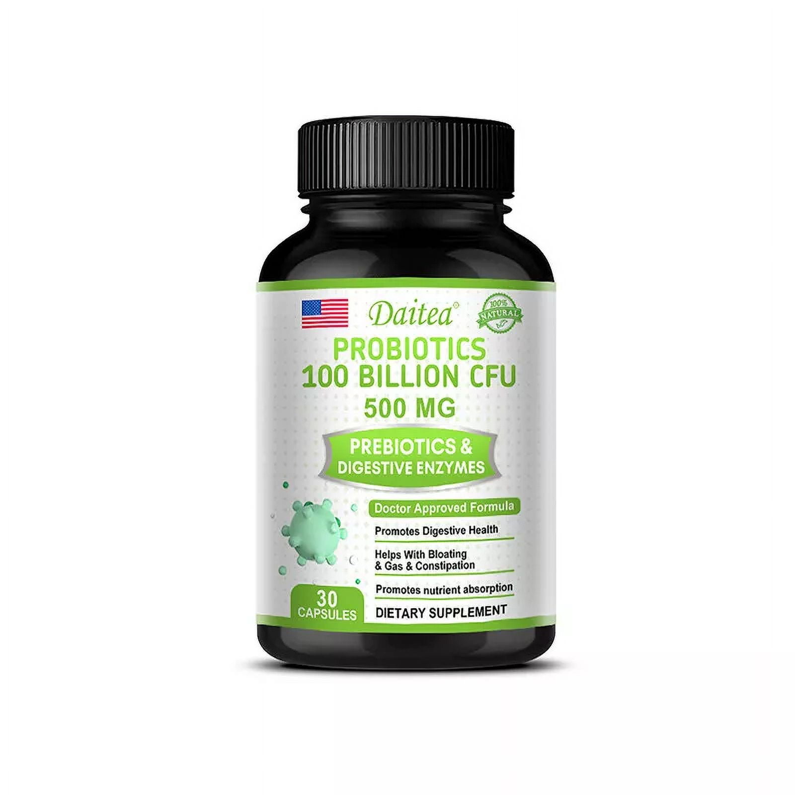 Vitar Life Probiotics 100 Billion CFU,Veggie Capsules,Digestive Support ...
