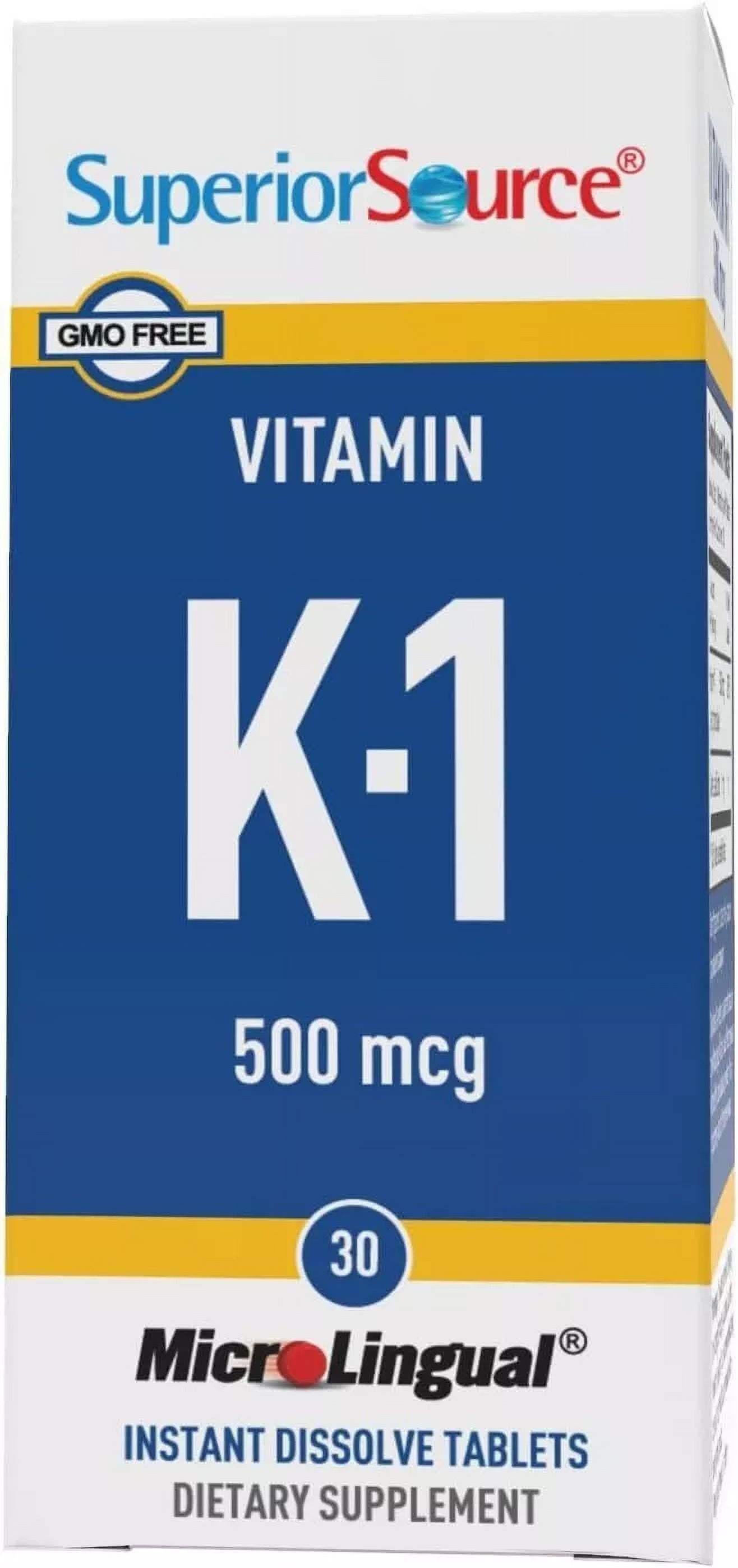 Vitar Life Superior Source Vitamin K1 500 mcg (Phytonadione) 30 ...