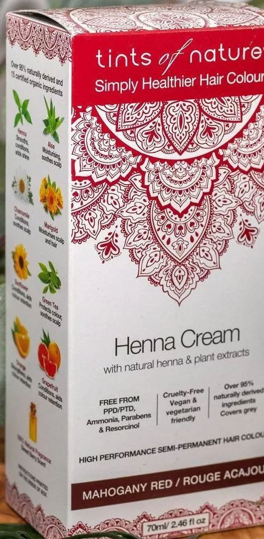 Vitar Life Tints of Nature Henna Cream Mahogany Red 2.7 oz Liquid ...