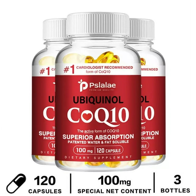 Vitar Life Ubiquinol CoQ10 100mg - Superior Absorption, Powerful Antioxidant, Heart Health 120 ...
