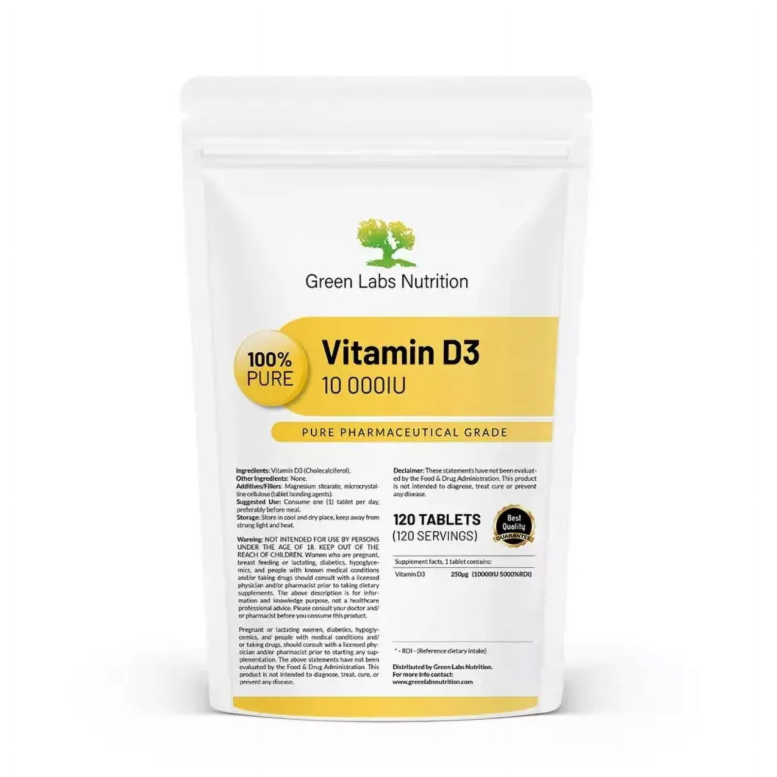 Vitar Life Vitamin D3 10000 IU tablets Healthy Bones Strong Immune ...