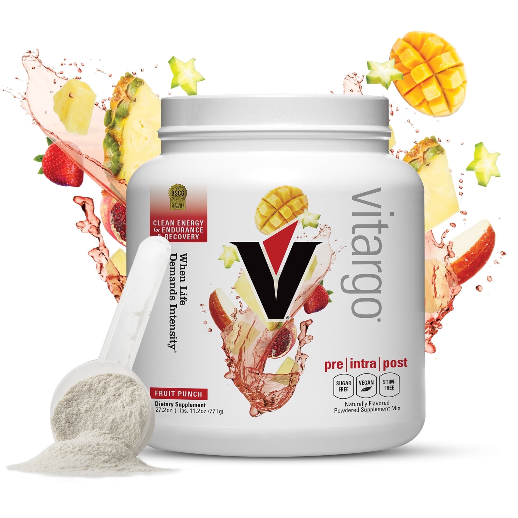 Vitargo Fruit Punch 20 Scoop, Fast Digesting Carb Fuel, Quick Muscle ...