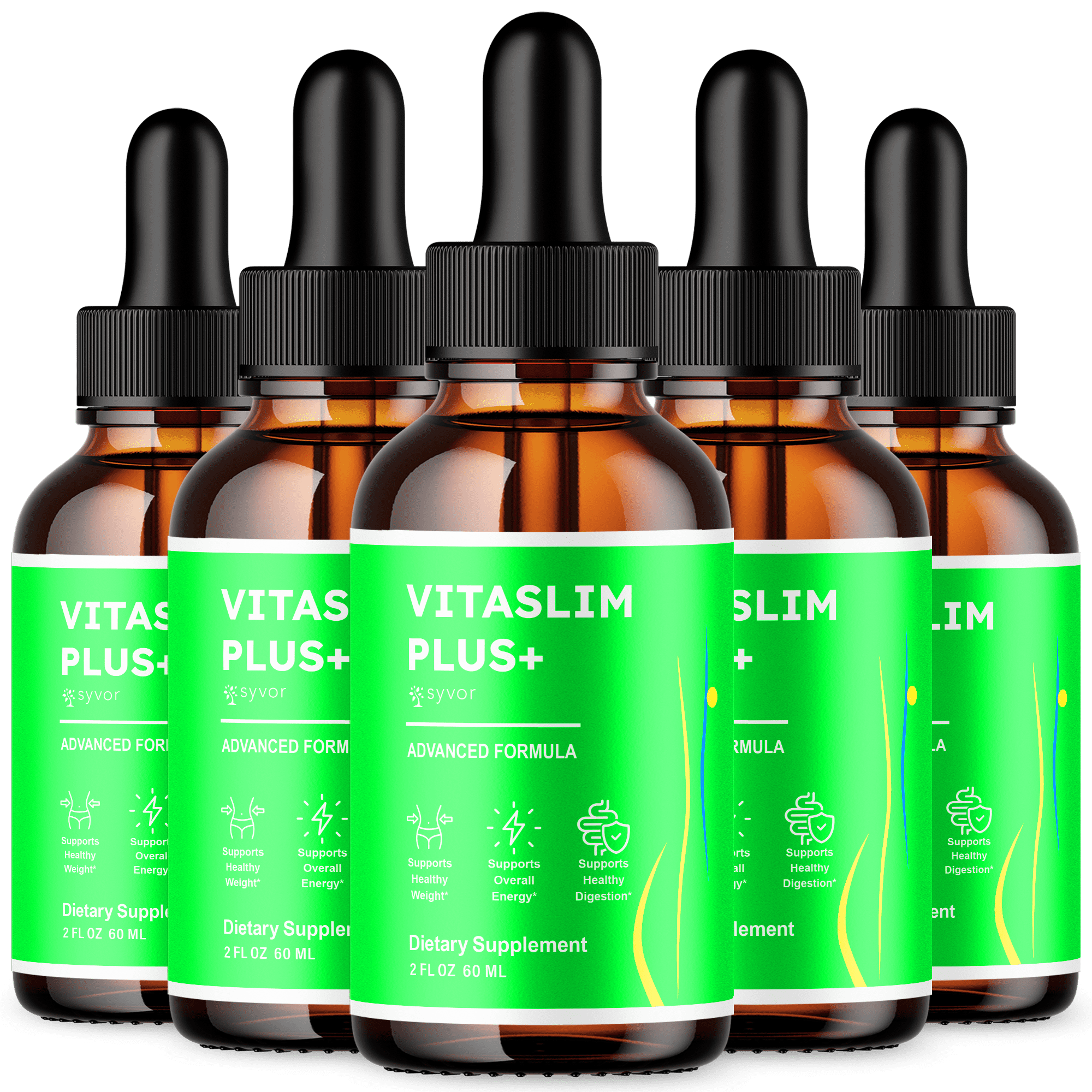 Vitaslim Plus Drops Advanced Formula Supplement for Fitness Support Liquid Dropper 150 Servings ...