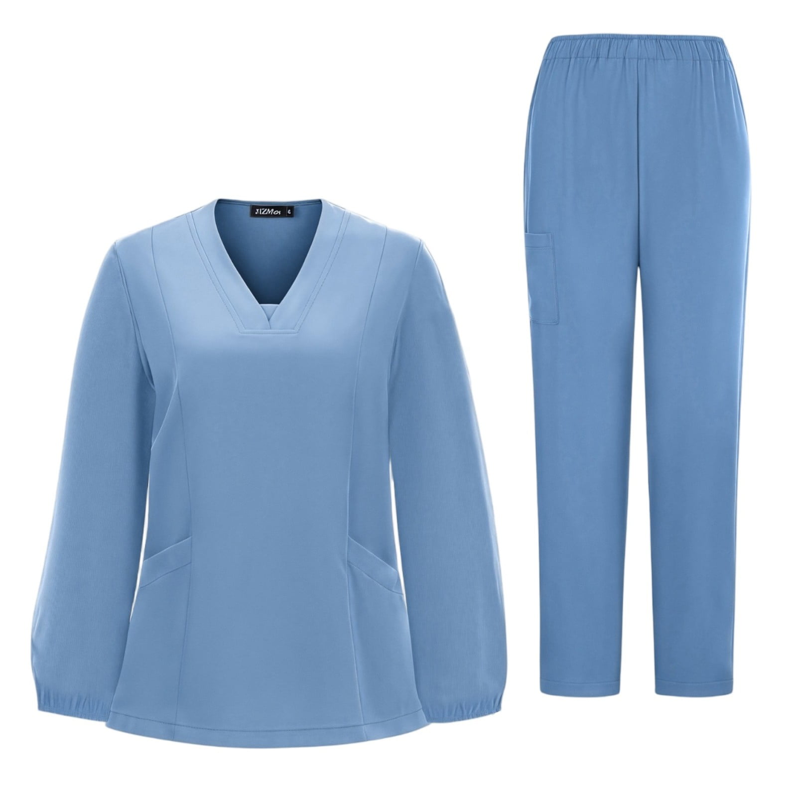 Vitastitch Scrub, Women's Quick-Dry V-Neck Scrub Set Work Uniform Long ...