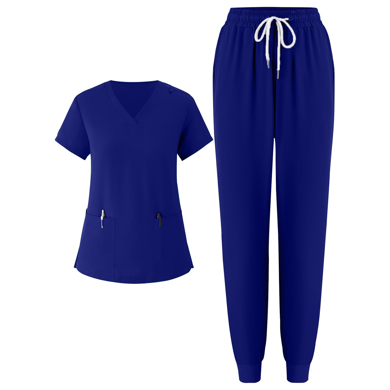 Vitastitch Scrubs for Women 2-Piece Nurse Work Uniform Set - Short ...