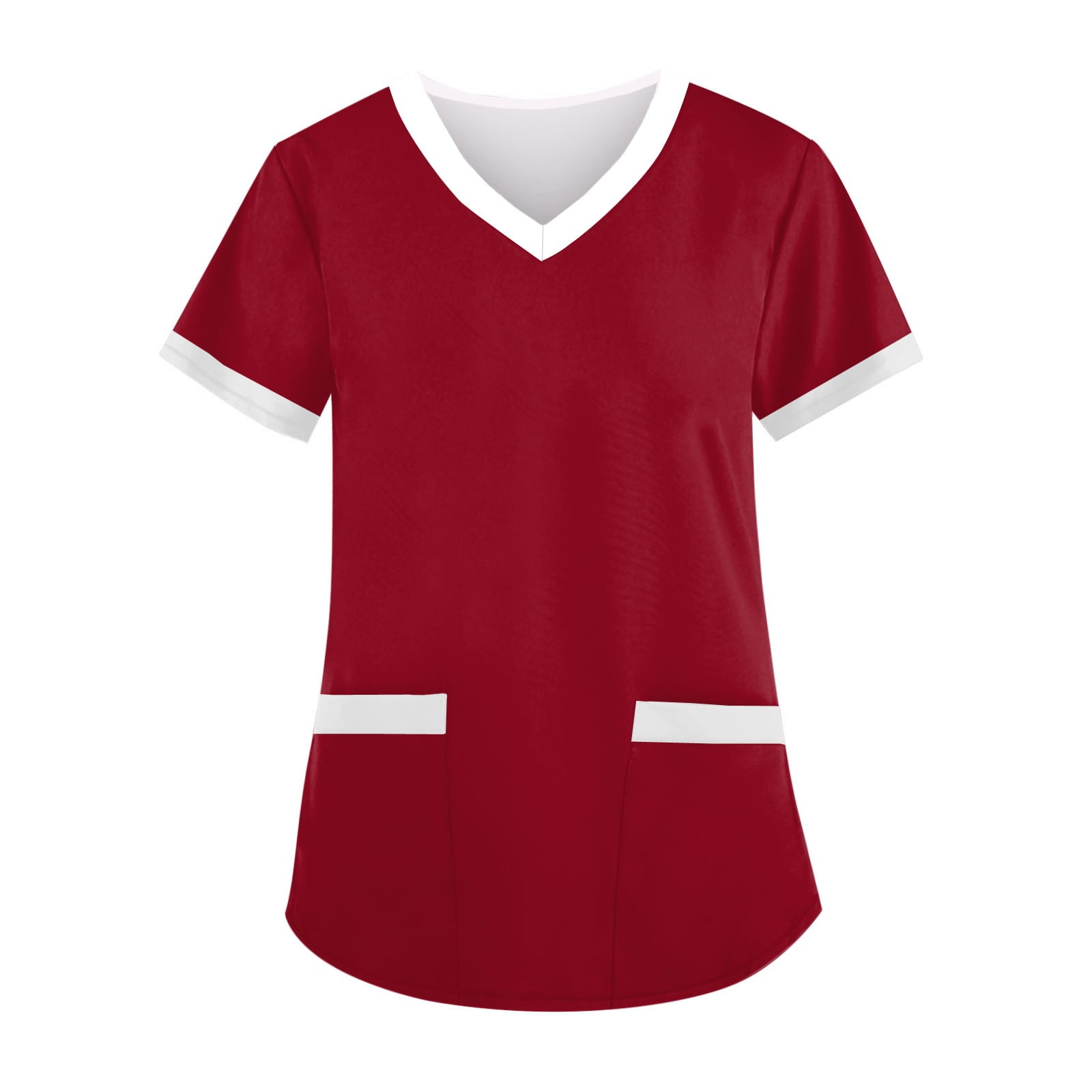 Vitastitch Scrubs for Women V-Neck Short Sleeve Work Tops with Cargo ...