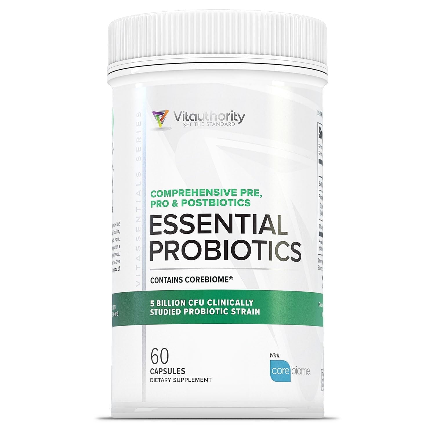 Vitauthority Essential Probiotics with Prebiotics and Postbiotics for ...