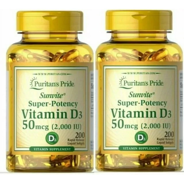 Vitazens 2X Puritan's Pride Vitamin D3 50 mcg (2000 IU) - (400 Softgels Total) | # Catalogs ...