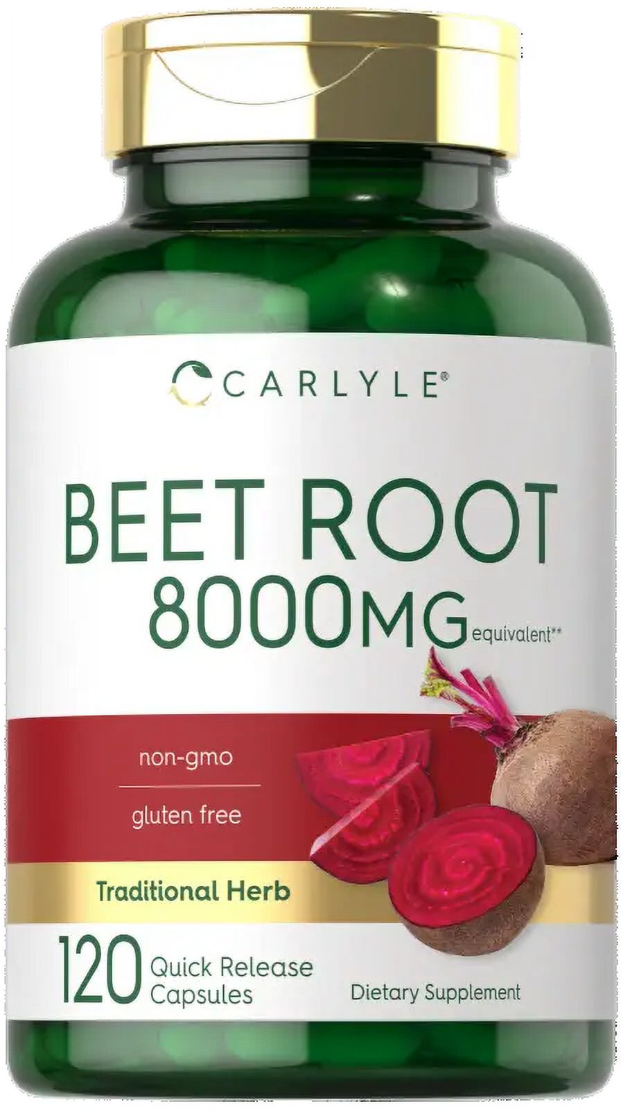 Vitazens Beet Root Capsules | 8000mg | 120 Count | Non-GMO, Gluten Free ...