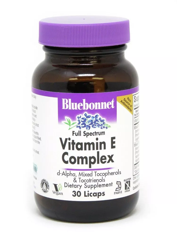 Vitazens Bluebonnet Full Spectrum Vitamin E Complex 30 VegCap ...