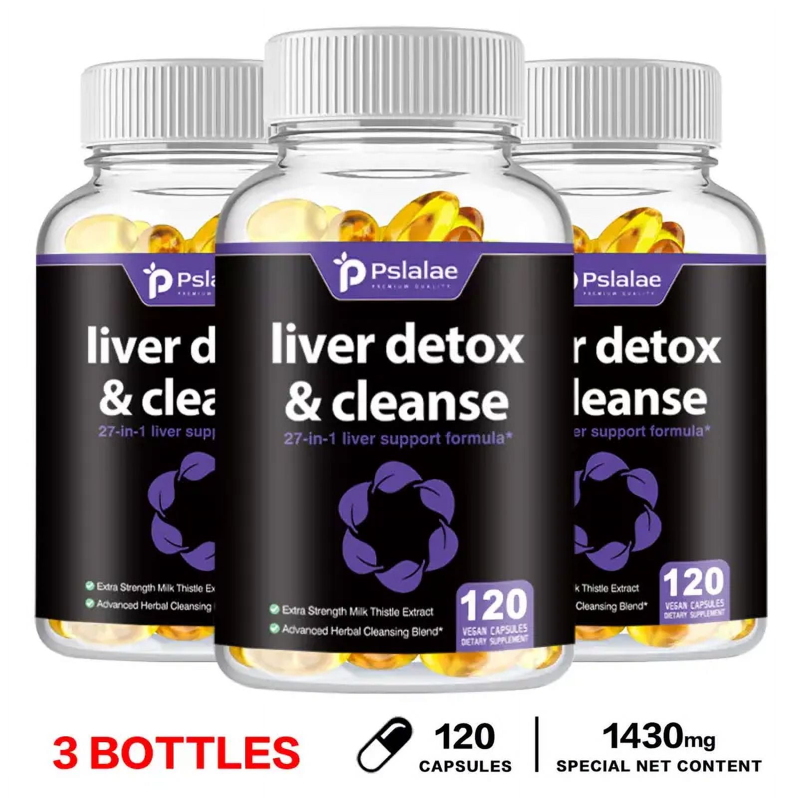 Vitazens Liver Detox & Cleanse 1430mg - Liver Repair Formula - Milk ...