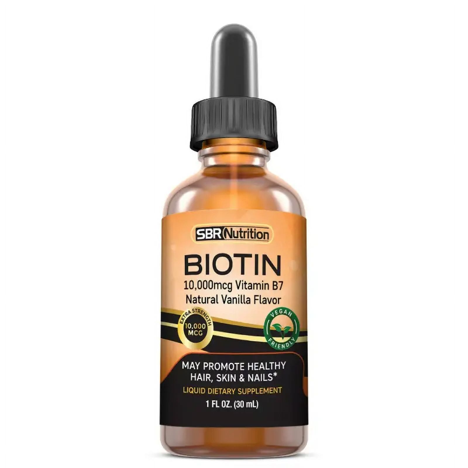 Vitazens MAX ABSORPTION Biotin Liquid Drops, 10000mcg of Biotin Per ...