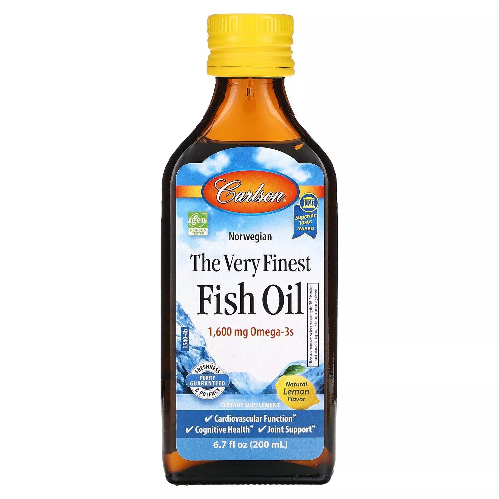 Vitazens Norwegian, The Very Finest Fish Oil, Natural Lemon, 6.7 fl oz ...