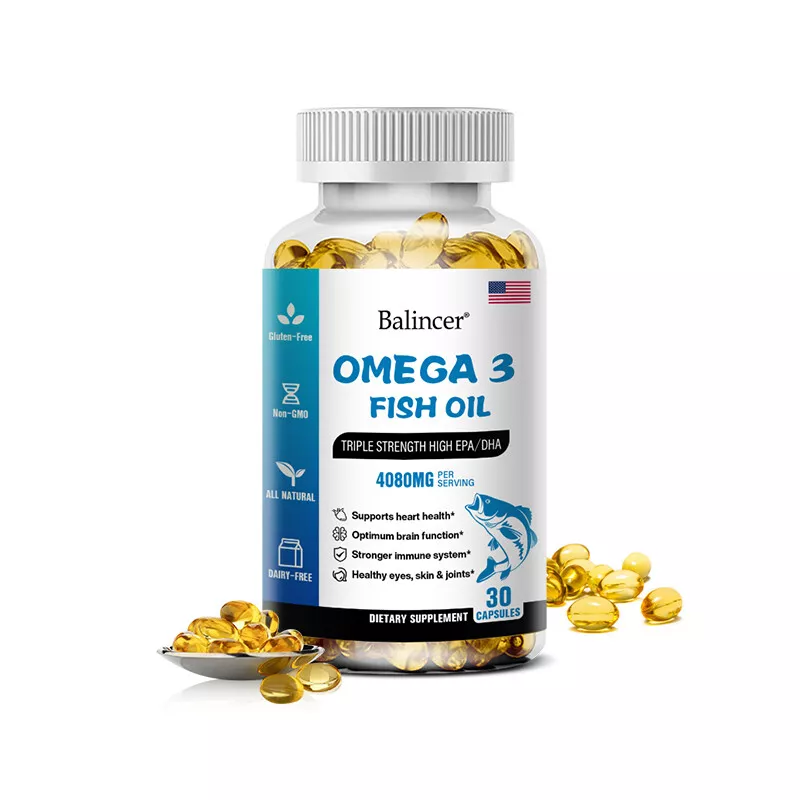 Vitazens Omega 3 Fish Oil Capsules 4080mg EPA & DHA, Non-GMO，Gluten ...
