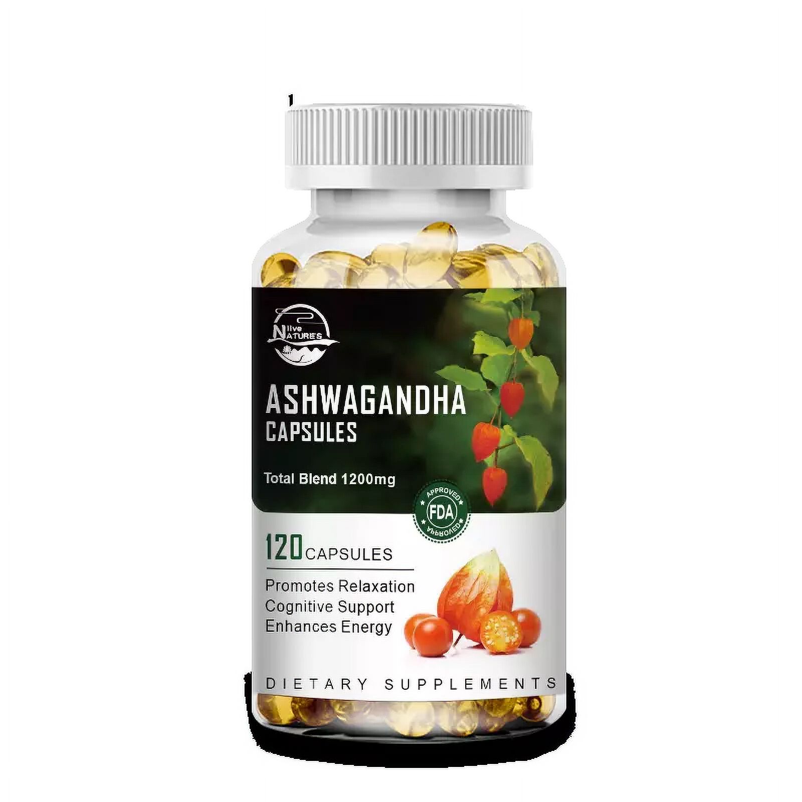 Vitazens Organic Ashwagandha Capsules 1200mg With Black Pepper Root ...