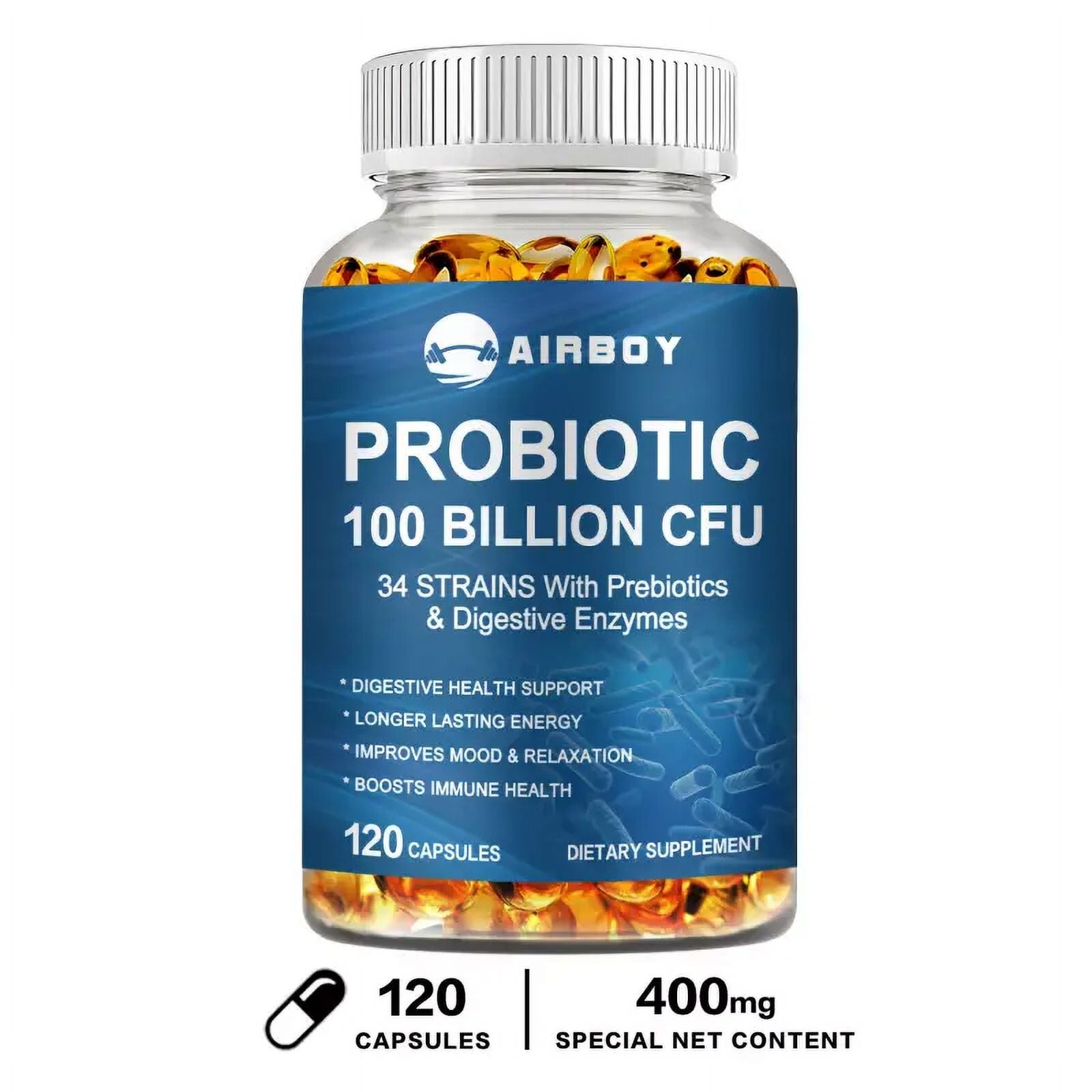 Vitazens Probiotic 100 Billion CFU - Gas, Bloating & Constipation ...