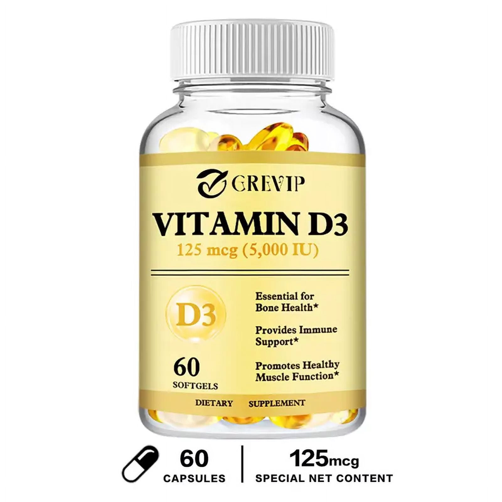 Vitazens Vitamin D3 (Cholecalciferol) 5000 IU - for Strong Bones ...