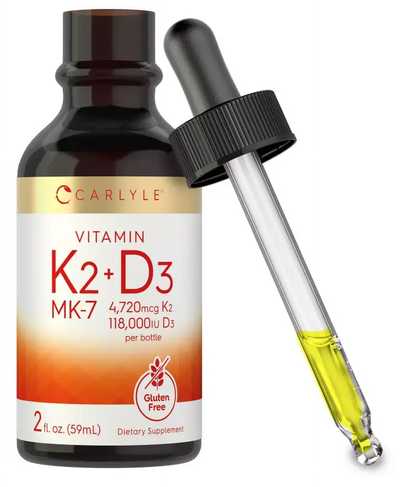 Vitazens Vitamin D3 K2 MK7 Liquid Drops | 2 Fl Oz | Vegetarian, Non-GMO | # Catalogs DD14747 ...