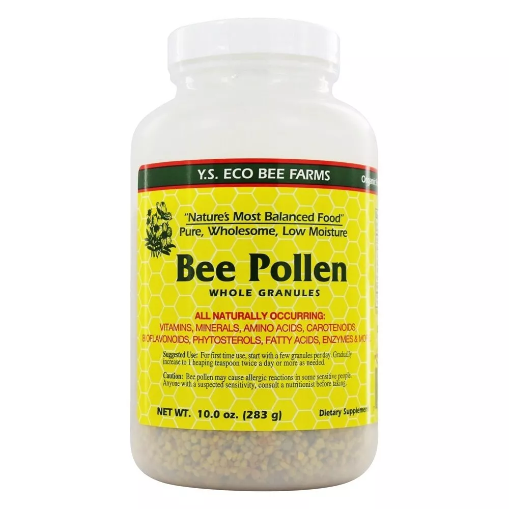 Vitazens YS Organic Bee Farms Low Moisture Bee Pollen Whole Granules ...