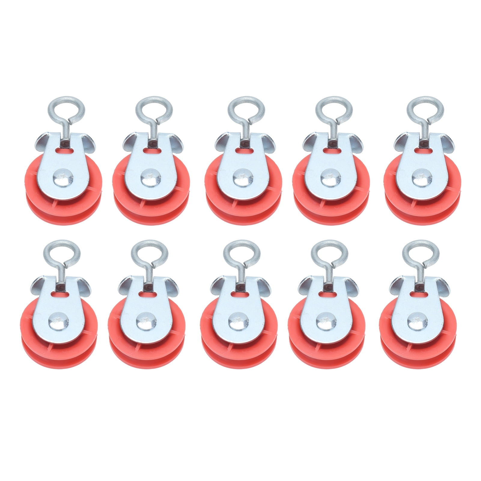 Vitdipy 10pcs Waterline Fixed Pulley Set, Medium Metal Plastic Pulleys ...