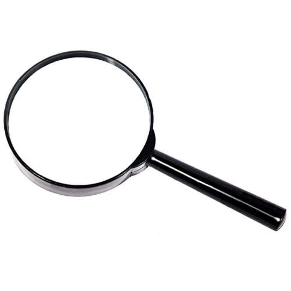 Vitdipy 4" inch Large Handheld Magnifying Glass 3X Power REAL Glass ...