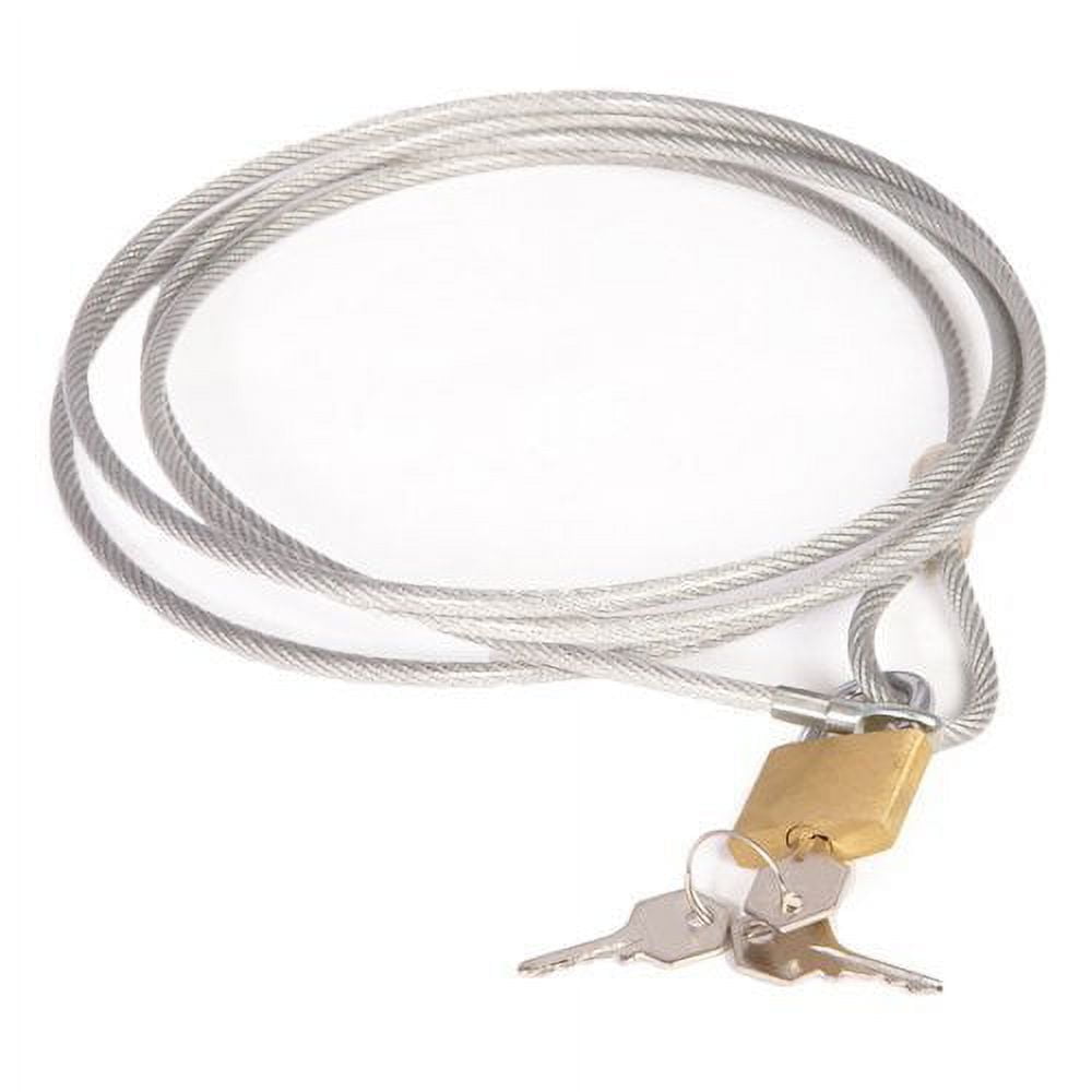 Vitdipy 6 Feet Car Cover Security Steel Cable & Lock Kit, Vinyl Coated ...