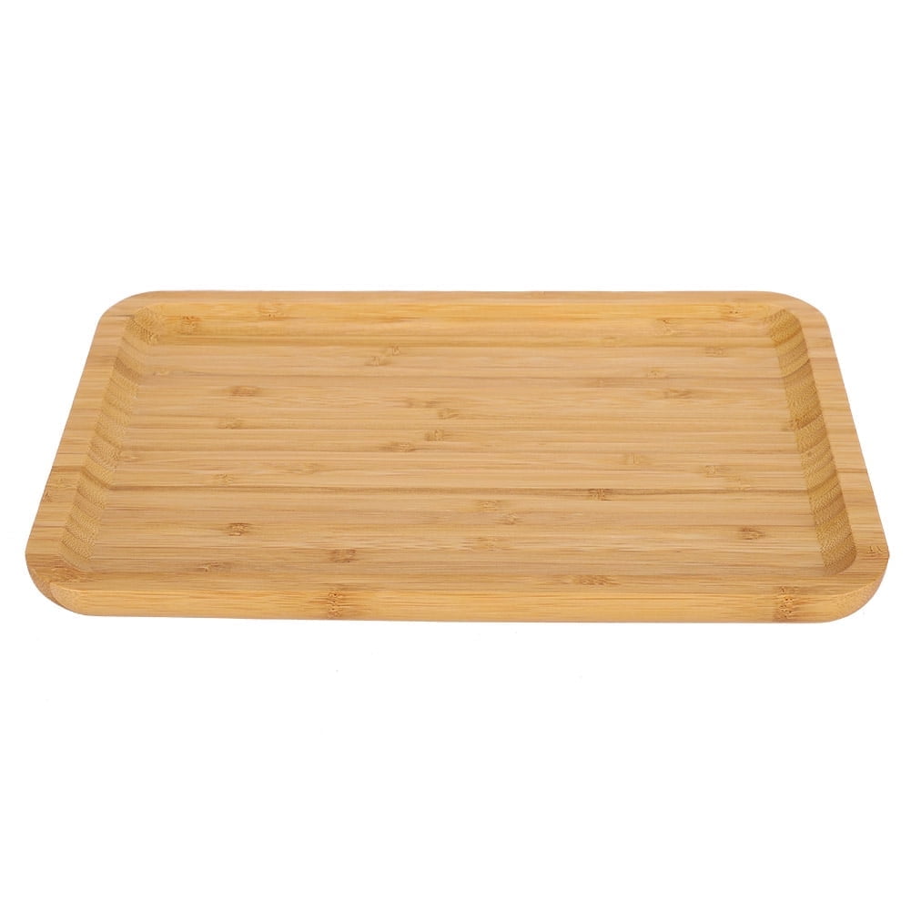 Vitdipy Natural Rectangular Bamboo Serving Tray, 11.8 x 7.9 x 0.8 inch - Walmart.com