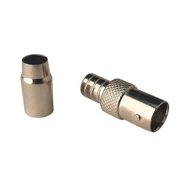 Vitek Coaxial Crimp Connector,BNC Female,PK10 VT-BNC-FRG610 - Walmart.com