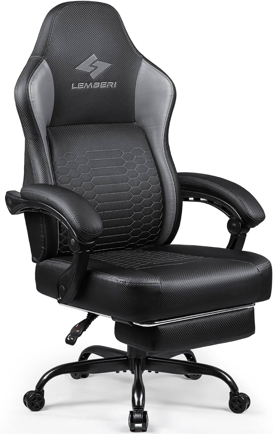 Vinsetto Racing Style Gaming Chair with Lumbar Support, Footrest, Cup ...