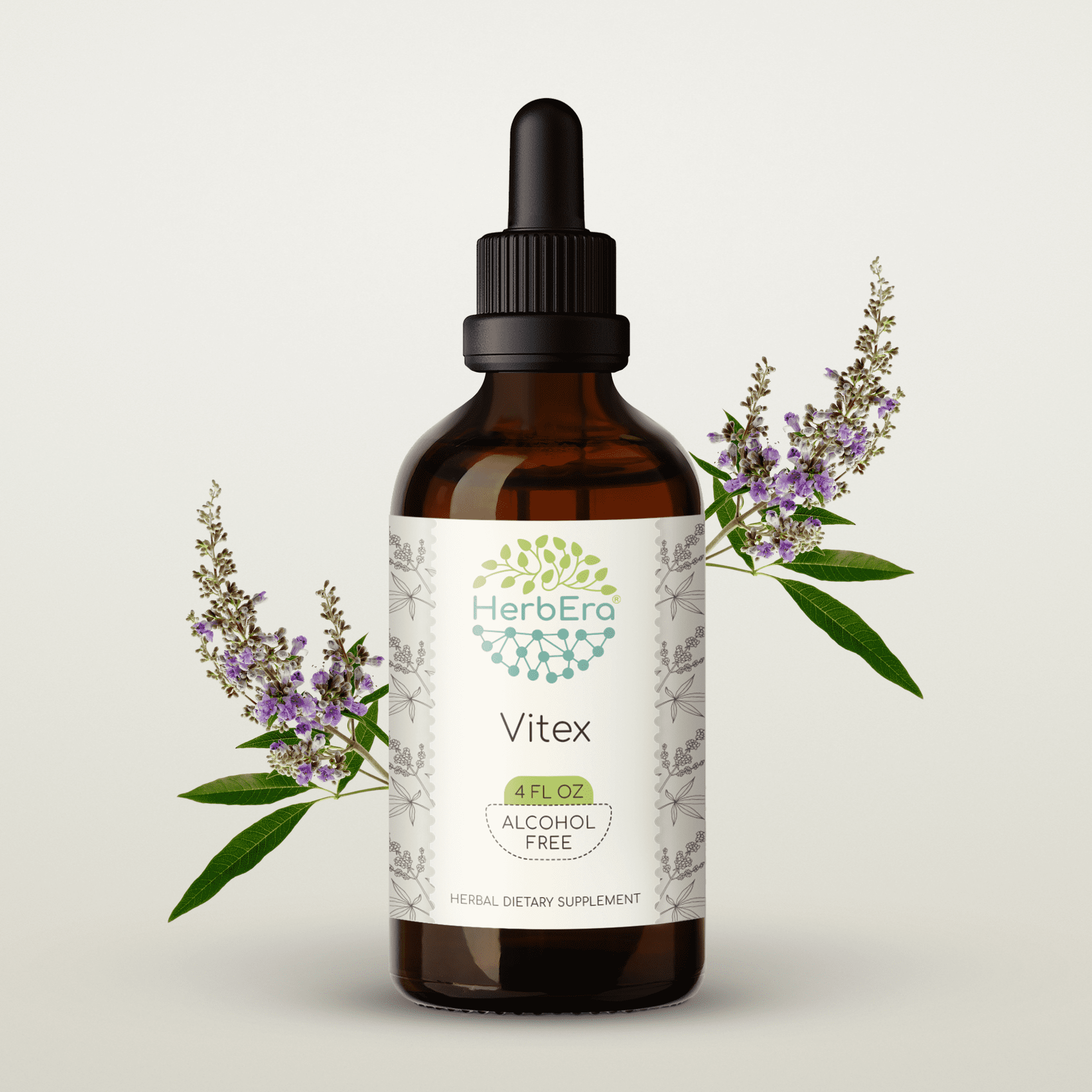 Vitex Alcohol-FREE Herbal Extract Tincture, Super-Concentrated Organic ...