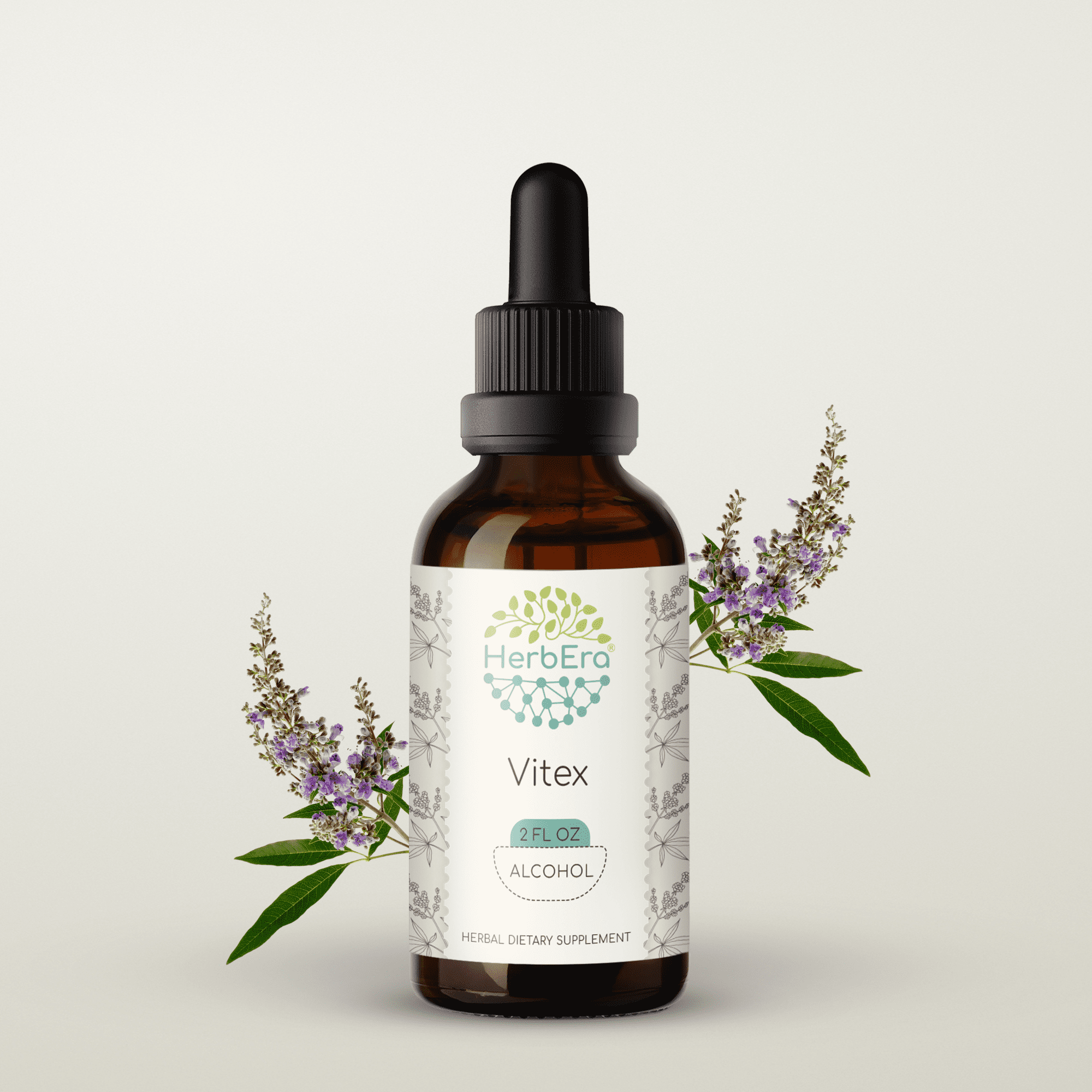 Vitex Alcohol Herbal Extract Tincture, Super-Concentrated Vitex (Chaste ...