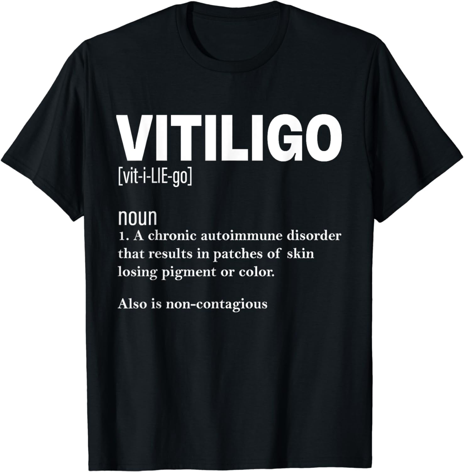 Vitiligo Definition Awareness World Vitiligo Day Support T-Shirt ...