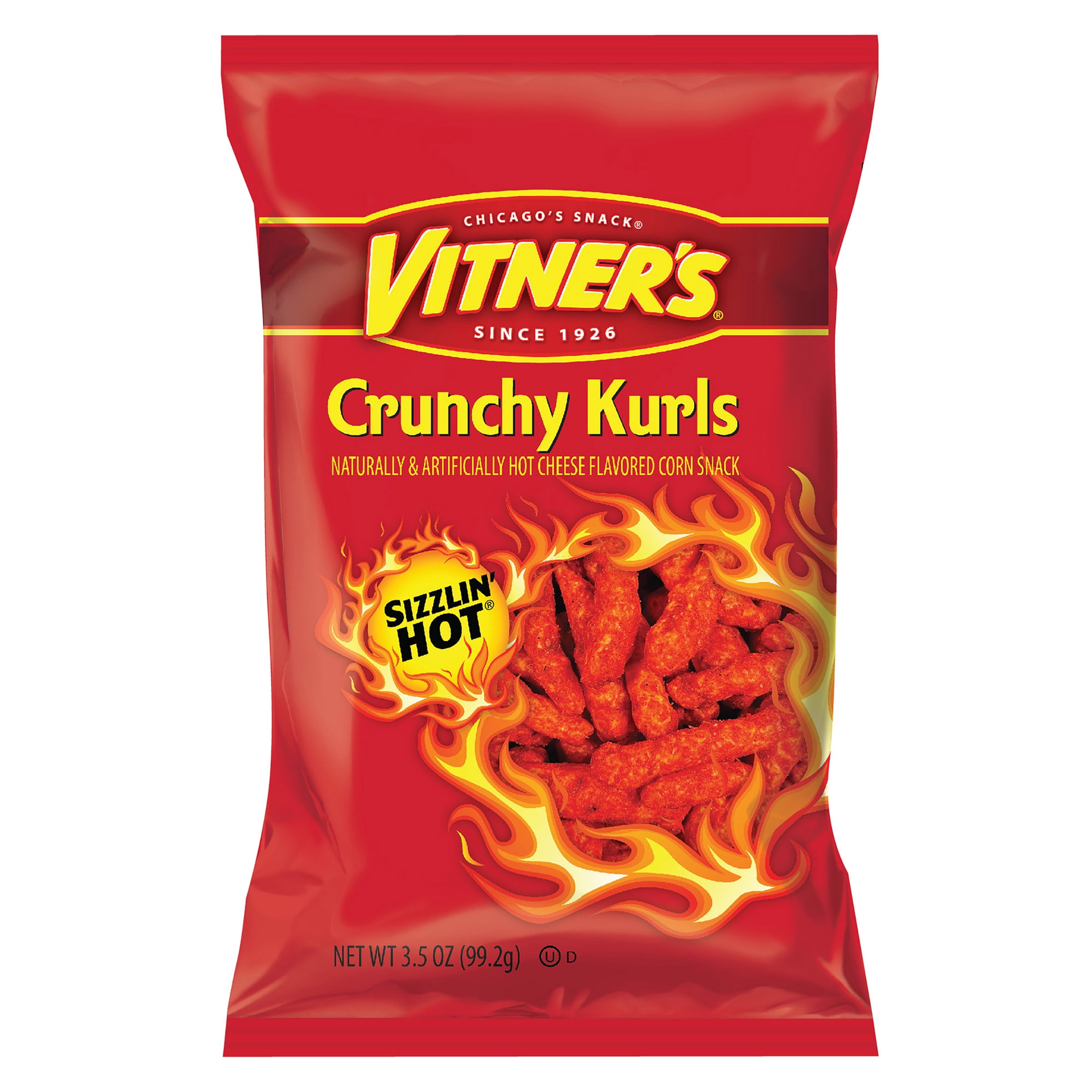 Vitner's Sizzlin' Hot Crunchy Kurls, 18 Count, 3.5 oz Bags - Walmart.com