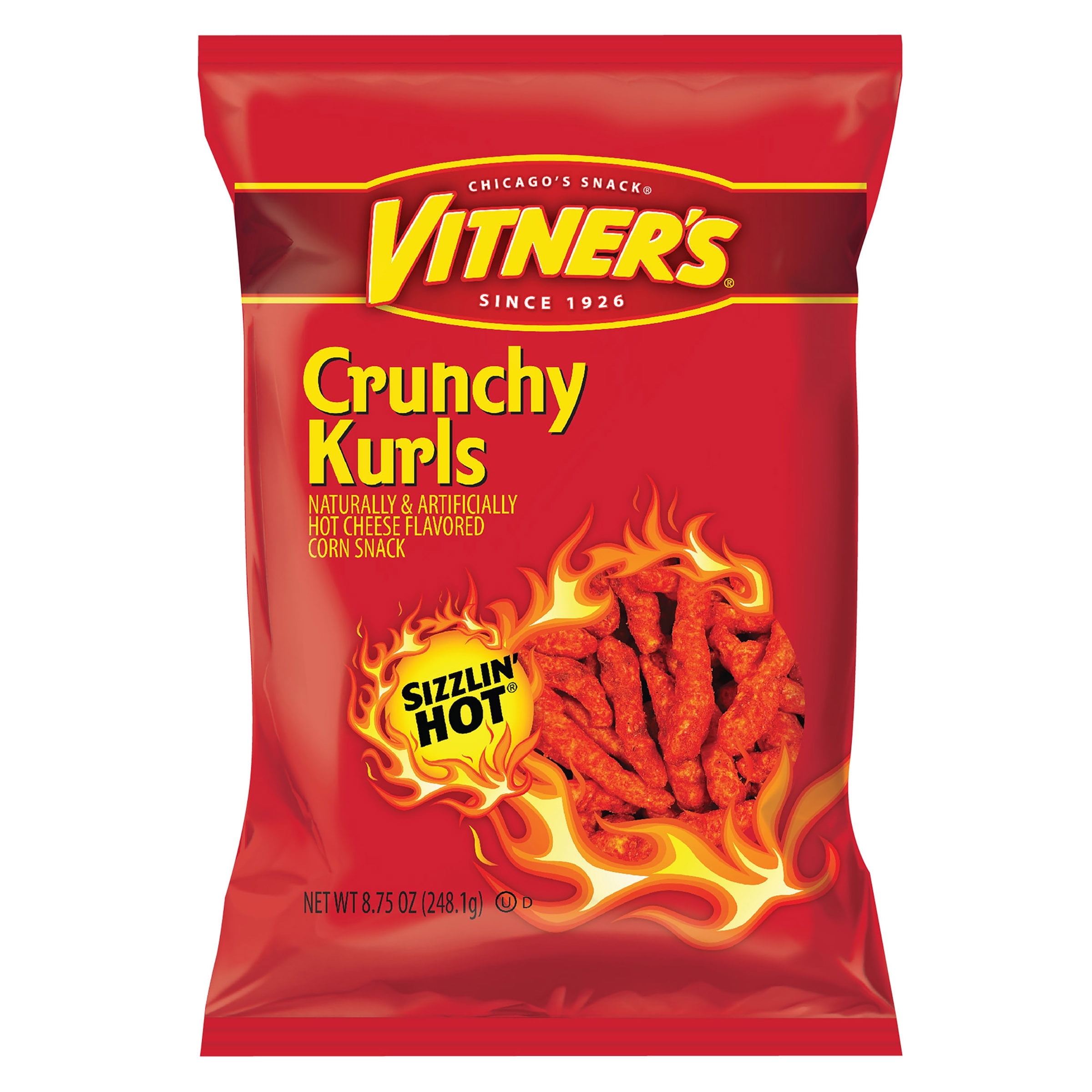 Vitner's Sizzlin' Hot Crunchy Kurls, 16 Count, 8.75 oz Bags - Walmart.com