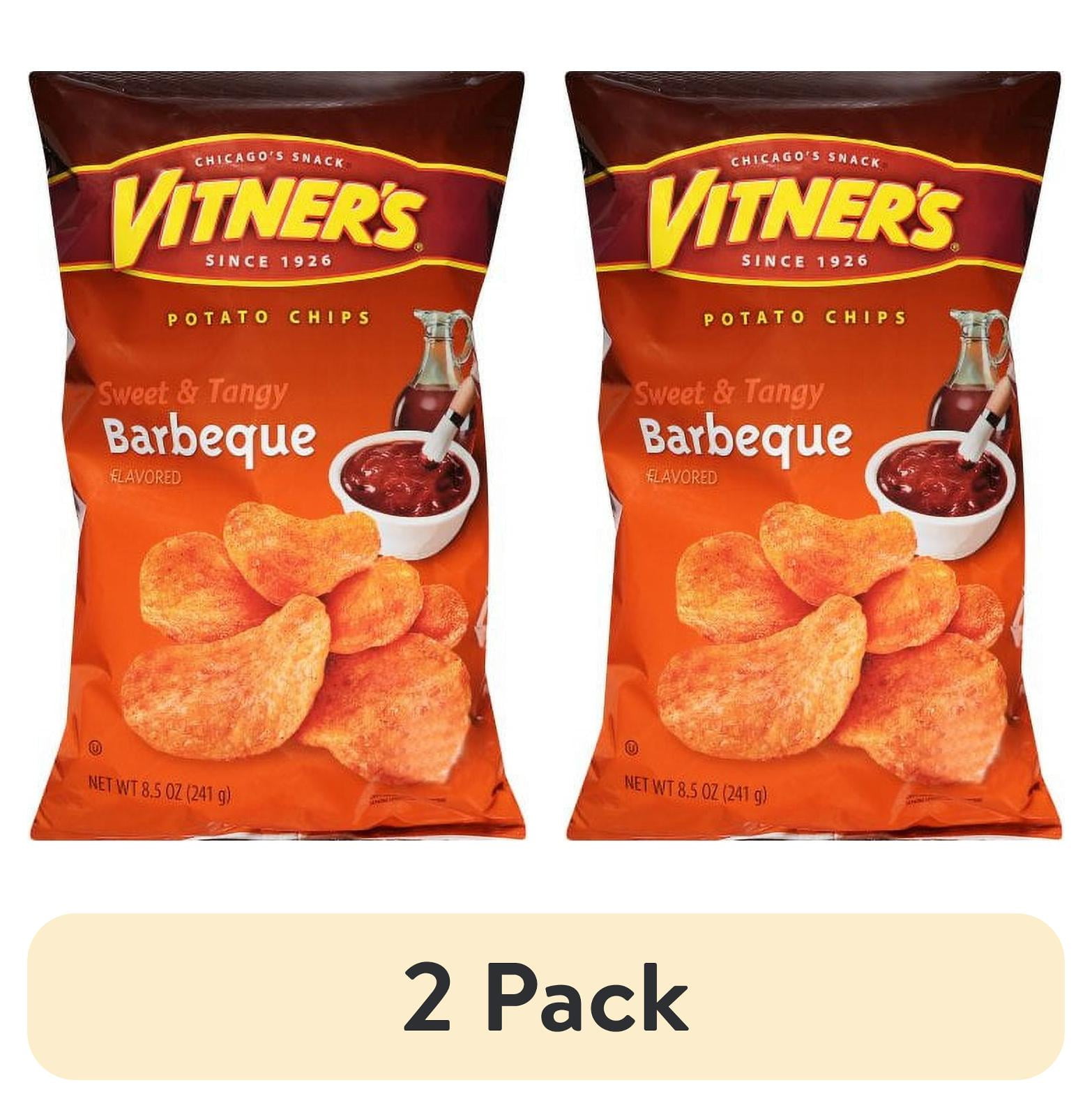 (2 pack) Vitner's Sweet 'N Tangy Bar-B-Q Potato Chips Big Bag, 8.75 Oz ...