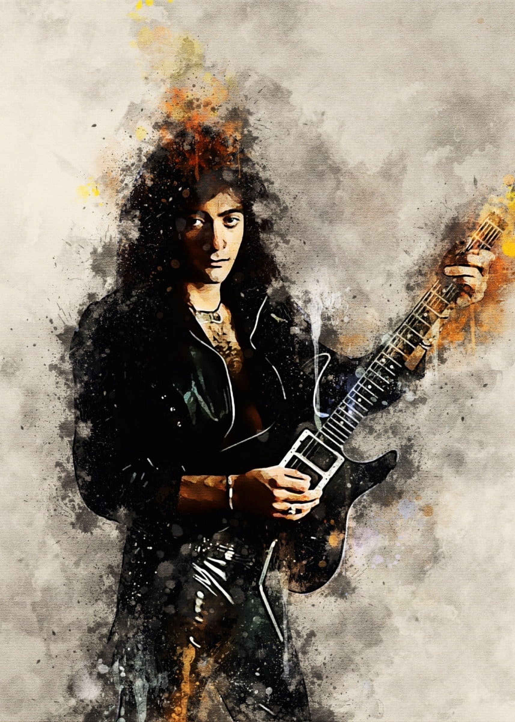 Vito Bratta Is A Guitarist - Splatter Watercolor Celebrity – Poster ...