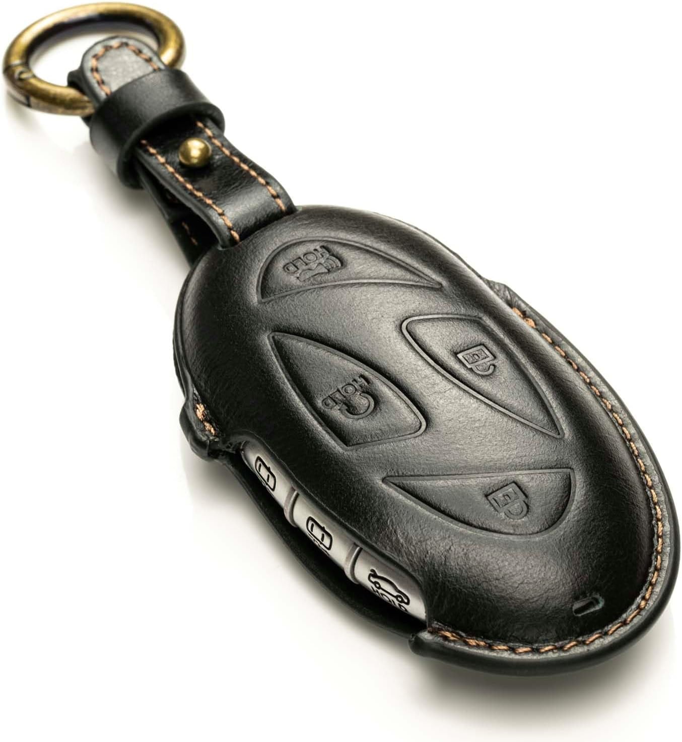 Vitodeco 3D Superior Premium Genuine Leather Smart Key Fob Case ...