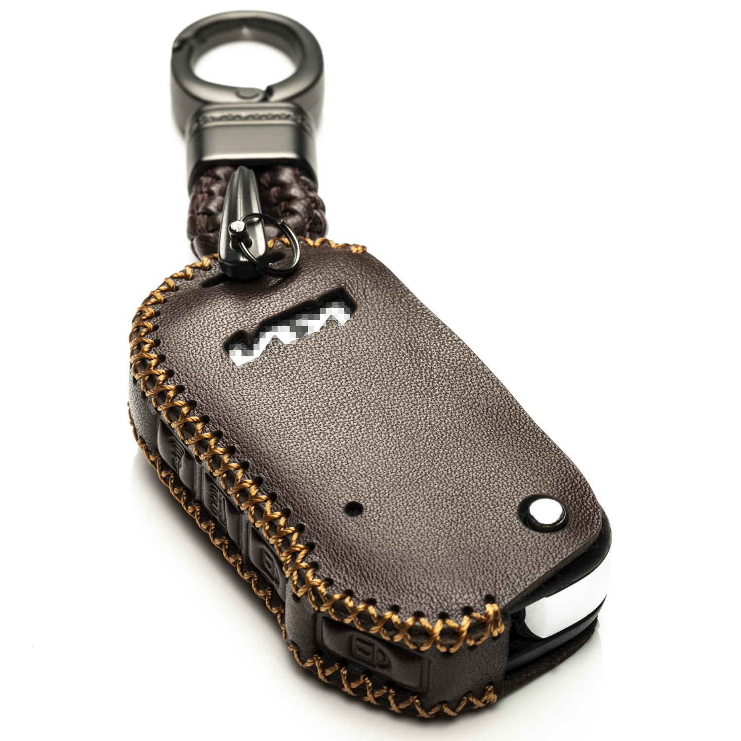 Vitodeco Genuine Leather Flip Key Fob Case Cover Compatible with KIA ...