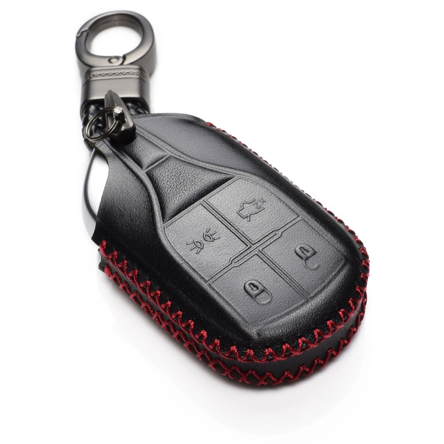Vitodeco Genuine Leather Keyless Smart Key Fob Case Cover with Key ...
