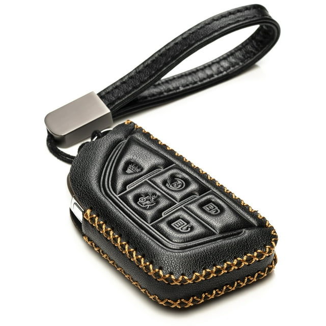Vitodeco Genuine Leather Smart Key Fob Case Compatible for Cadillac CT4 ...