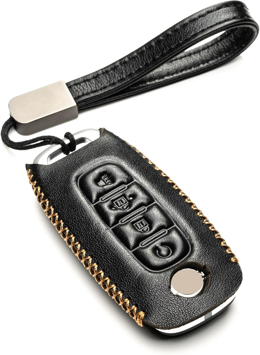 Vitodeco Genuine Leather Smart Key Fob Case Compatible with Nissan ...