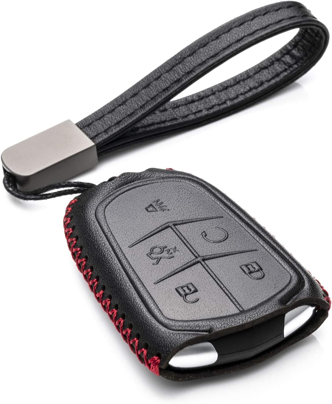 Vitodeco Genuine Leather Smart Key Fob Case Compatible for Cadillac XT4 ...